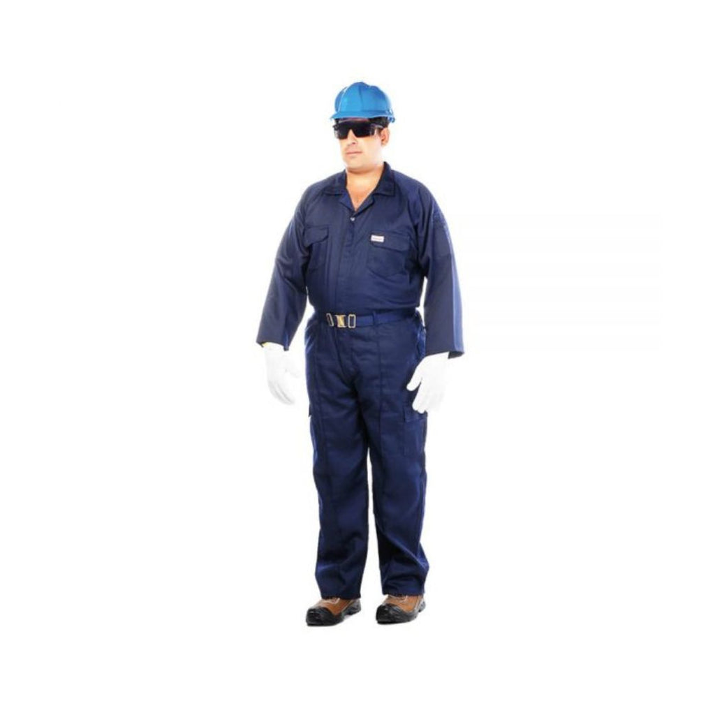 Vaultex 1NV 100% Twill Coverall 190GSM Navy Blue in Dubai | UAE NQCART