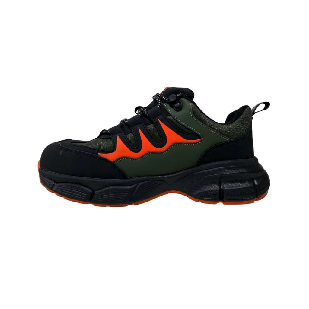 Workland GOM SBP Low Ankle Protective Safety Shoes Green and Black