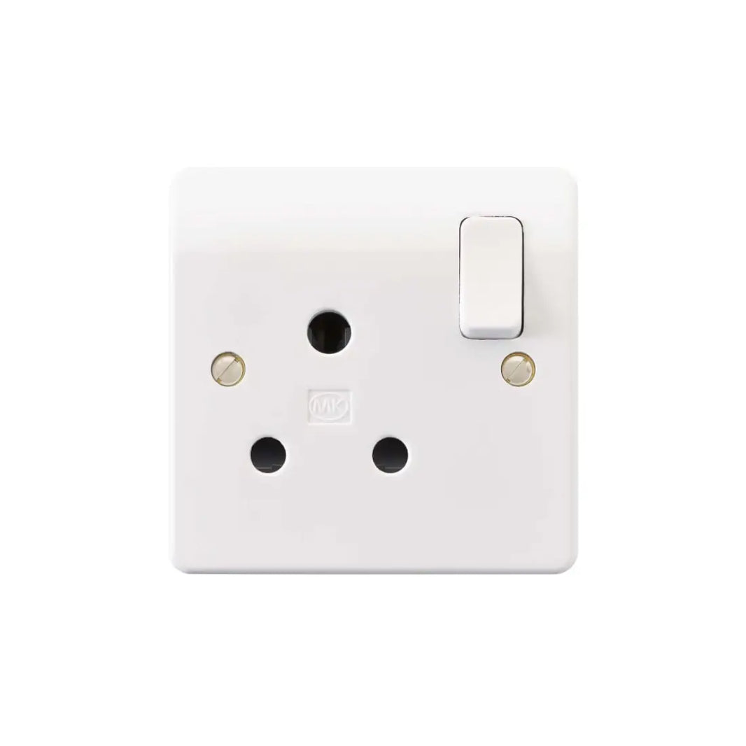 MK Logic Plus 15A 1G Switched Socket K2893WHI White in Dubai, UAE