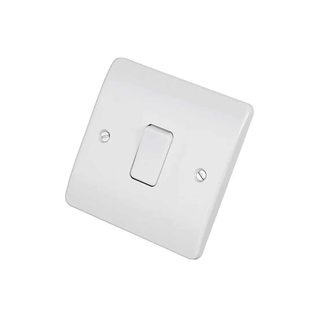 MK Logic Plus 10A 1G 2 Way Plate Switch K4871WHI White in UAE