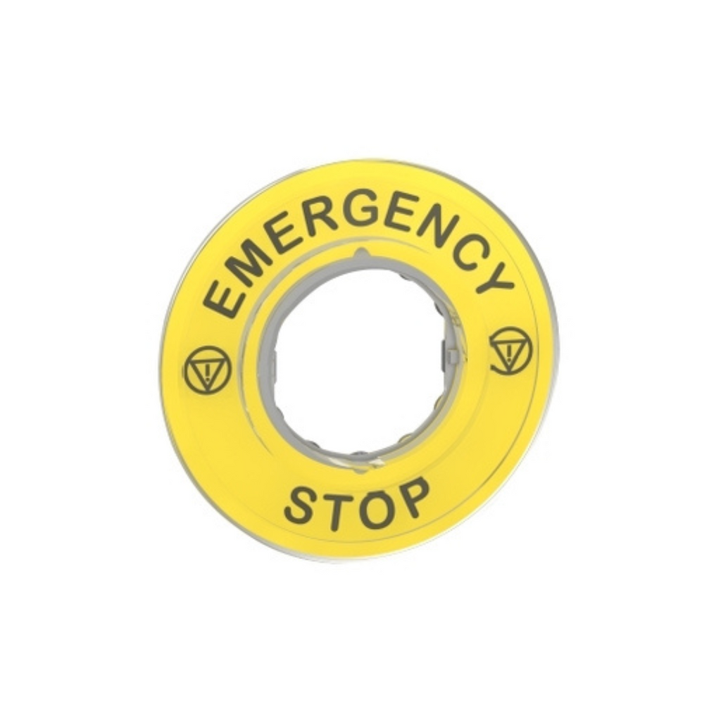 Schneider Electric Marked Legend for Emergency Stop ZBY9320 in UAE
